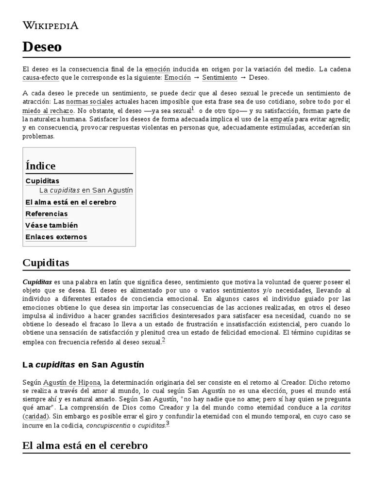 Deseo | PDF | La naturaleza humana | Conceptos psicologicos