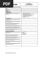 Form Penilaian Hasil Interview Karyawan | PDF