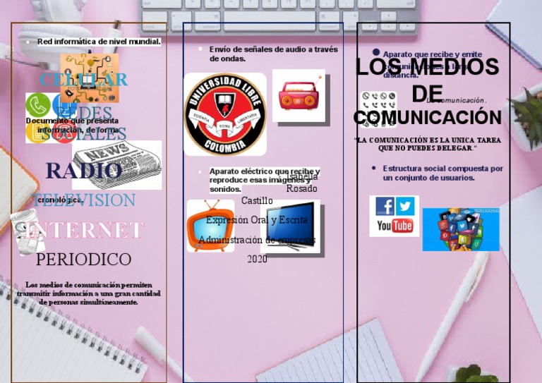 Medios de Comunicacion Folleto | PDF