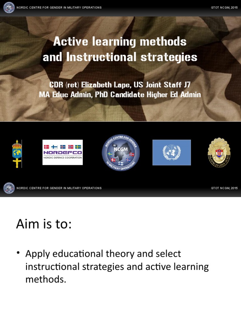 Active Learning Methods and Instructional Strategies | PDF | Teaching ...