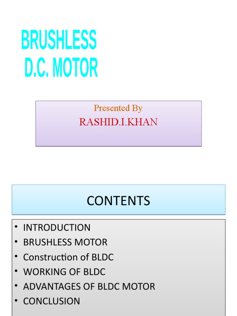 Brushless D | PDF | Electric Motor | Rotating Machines