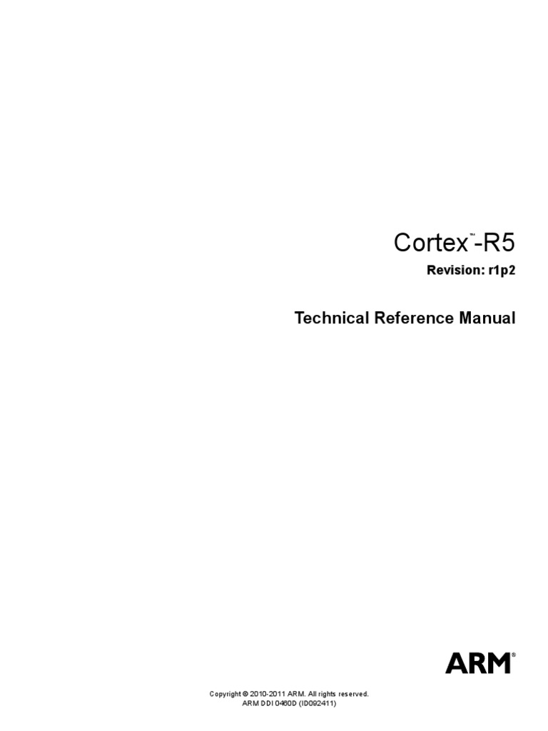 Cortex-R5 TRM | PDF | Arm Architecture | Cpu Cache