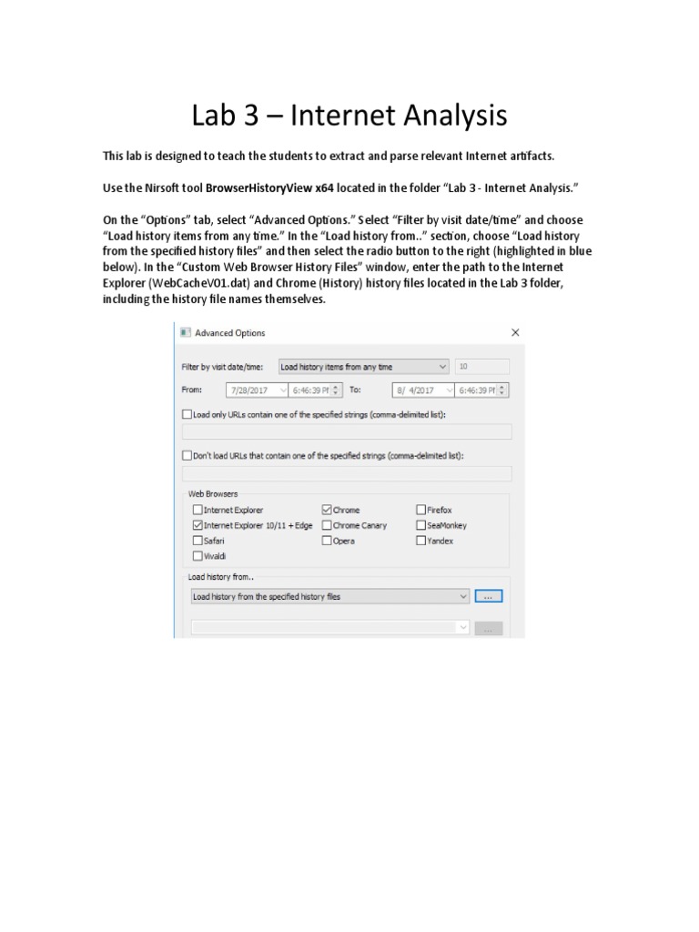 Lab 3 - Internet Analysis Lab | PDF | Technology & Engineering