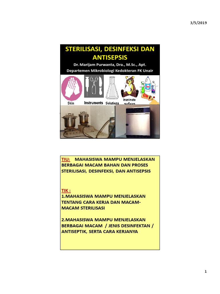 Sterilisasi | PDF | Kesehatan Holistik | Sains & Matematika
