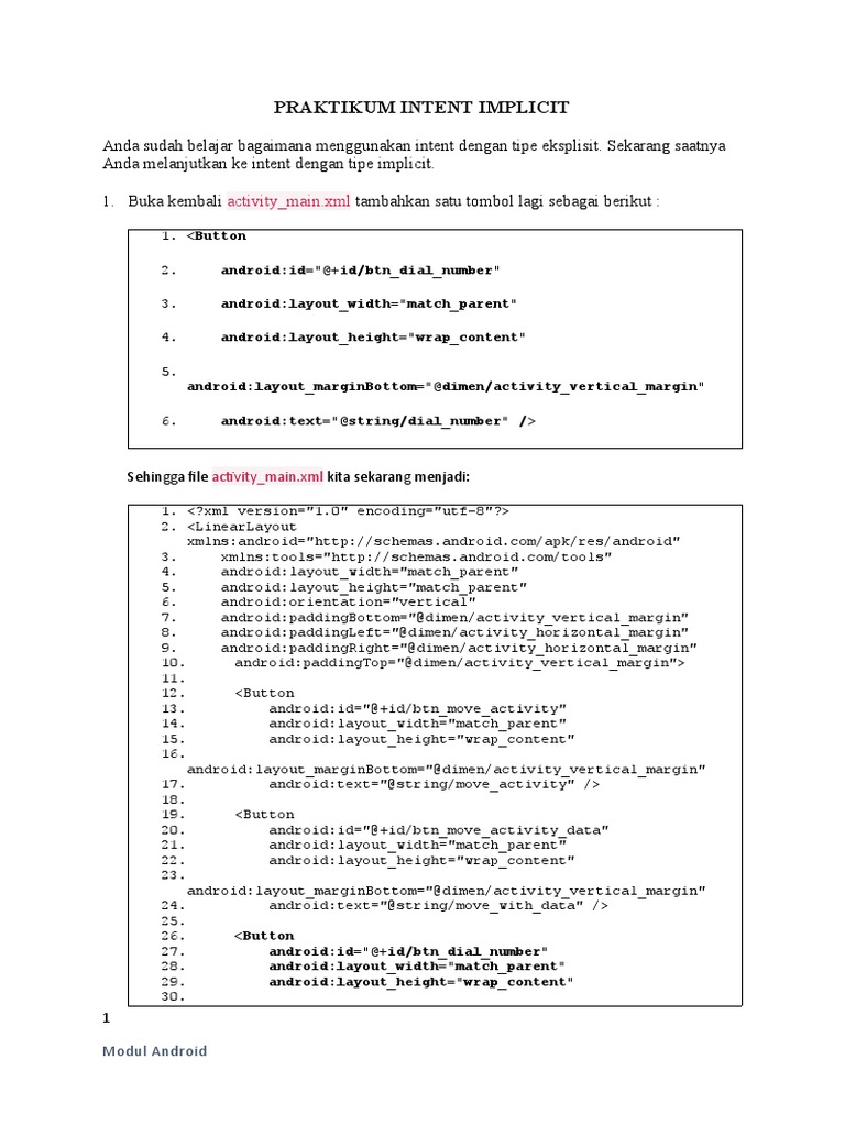 Intent Implisit | PDF | Uniform Resource Identifier | Computer Standards