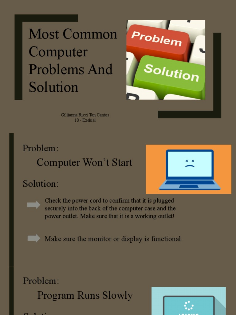 Most Common Computer Problems and Solution | PDF