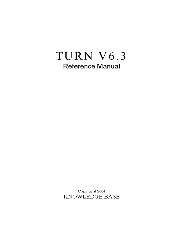 Turn Manual | PDF | License | Software