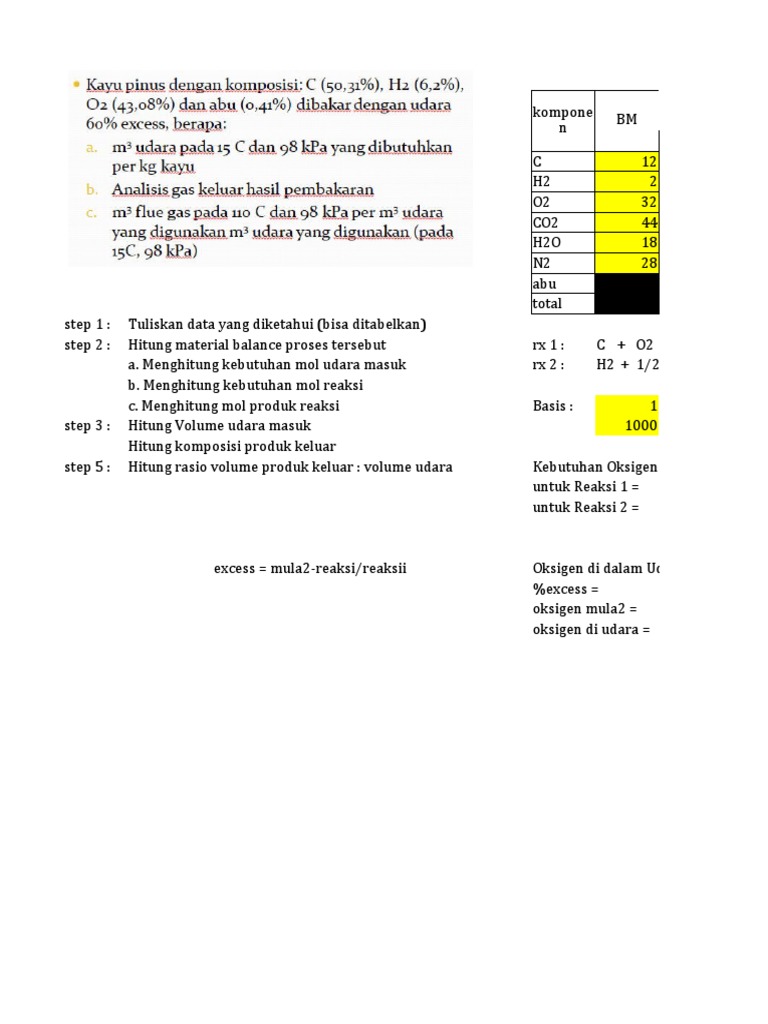 Latihan Soal - Material Balance Gas Uap | PDF
