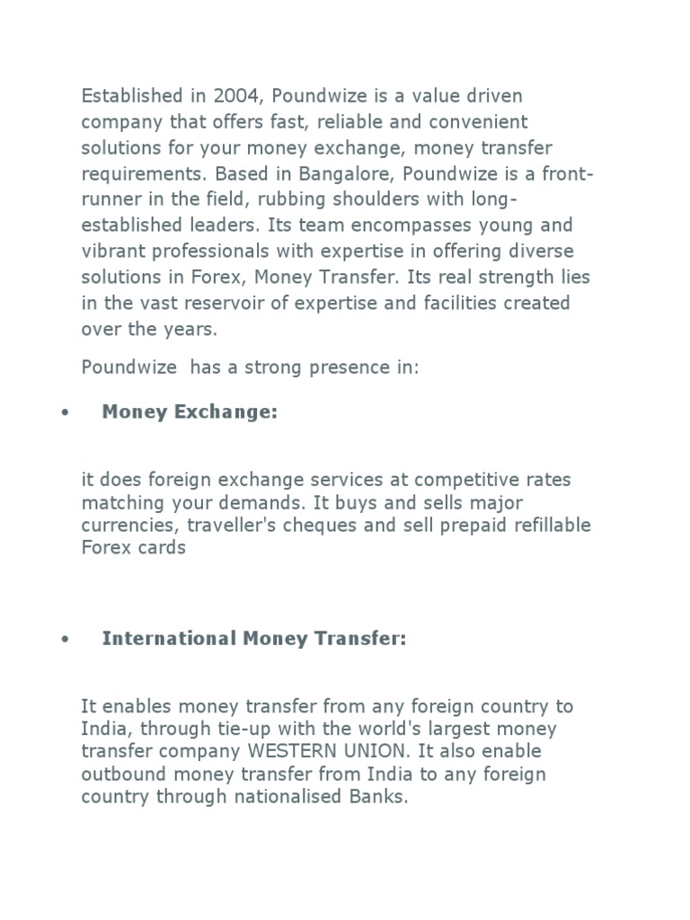 Project | PDF | Business | Foreign Exchange Market