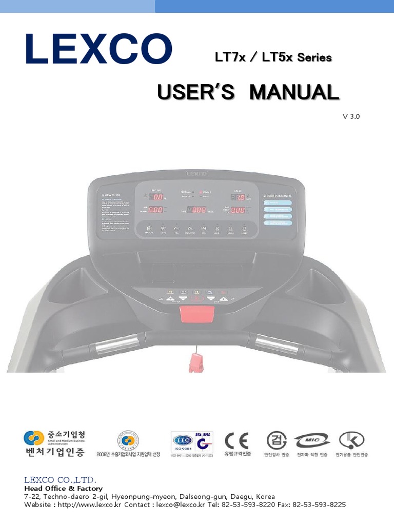 Lexco: 'S Manual | PDF | Power Inverter | Treadmill