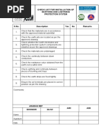 Inspection Checklist For Installation of Earthing System | PDF ...