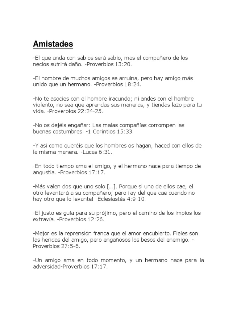 Las Amistades Dios Enseña A Elegir A Los Amigos Pdf Comportamiento