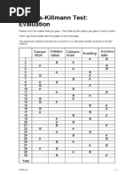 Thomas Kilmann Questionnaire Score Interpretation | PDF | Cognition ...