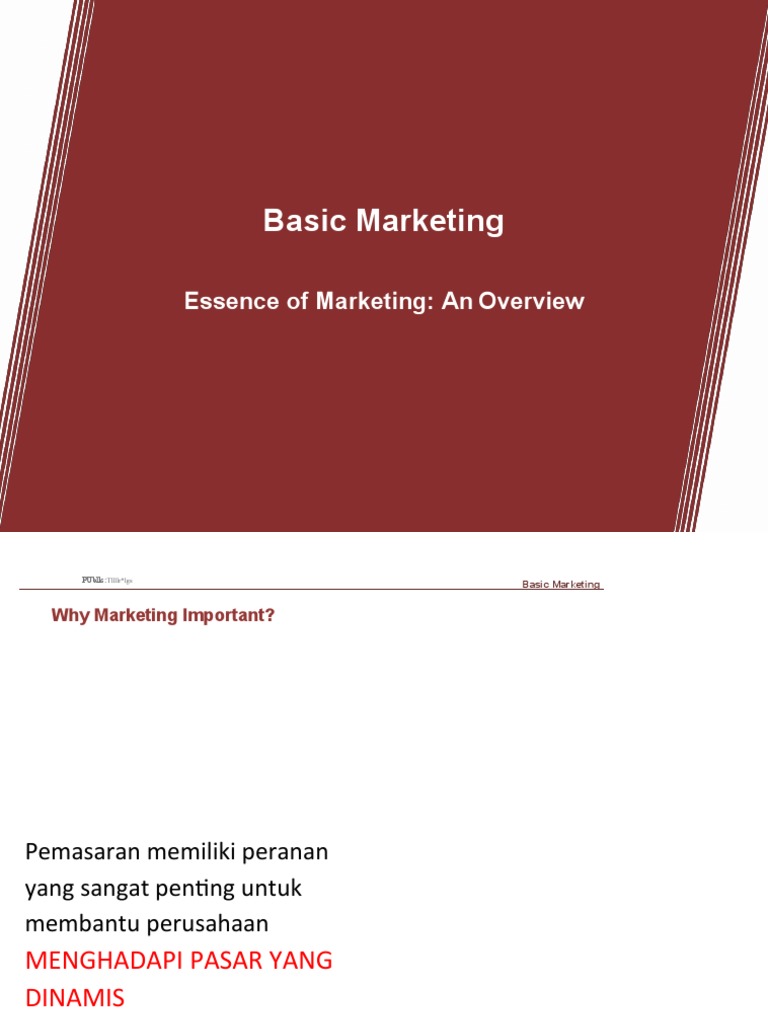 Essence of Marketing | PDF | Bisnis