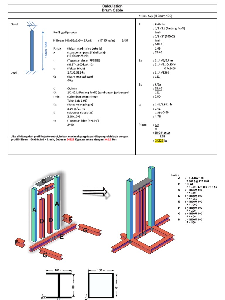 Drum Cable Calculation | PDF