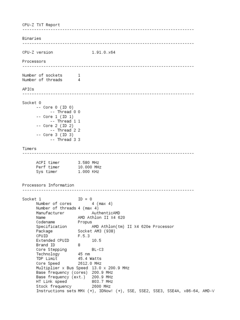 Cpuz | PDF | X86 Architecture | Computer Hardware