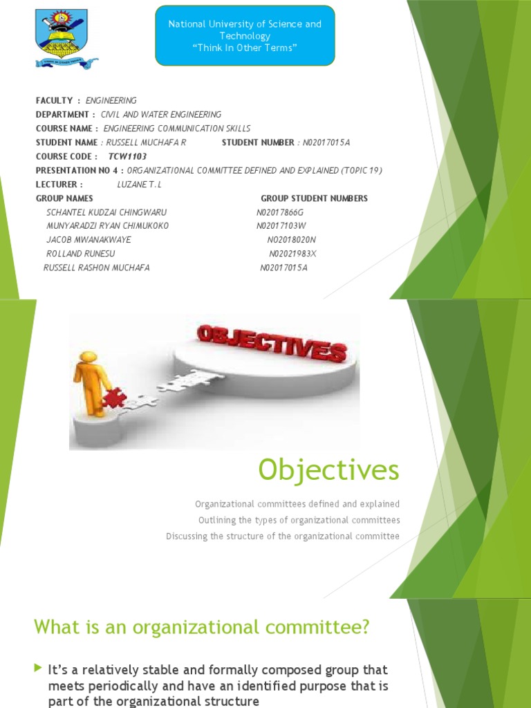 Organizational Committee Defined and Explained | PDF | Committee ...