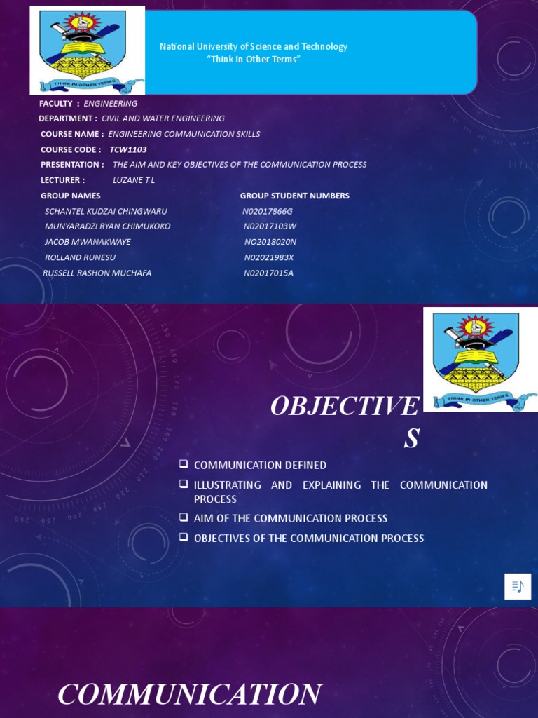 The Aim and Key Objectives of The Communication Process | PDF | Idea ...