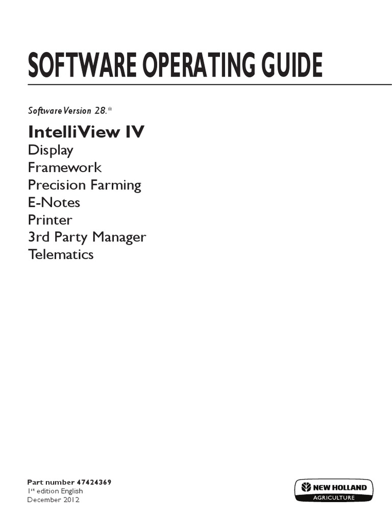 Software Operating Guide: Intelliview Iv | PDF | Icon (Computing) | Usb ...