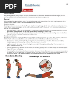Spine Conditioning Exercise Guide | PDF | Orthopedic Surgery | Abdomen