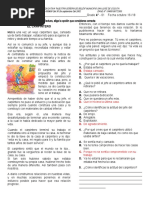 Vida Saludable Cuestionario Lectura de Comprension | PDF ...