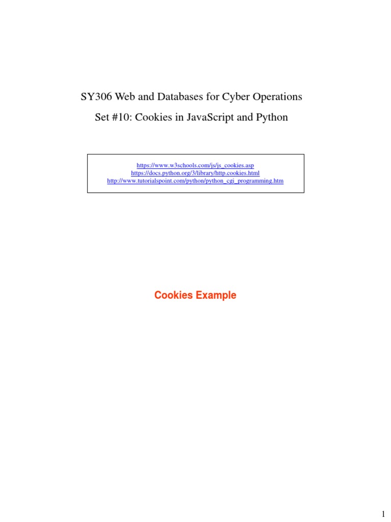 Managing Cookies In Javascript And Python A Guide To Creating Reading And Storing Cookies