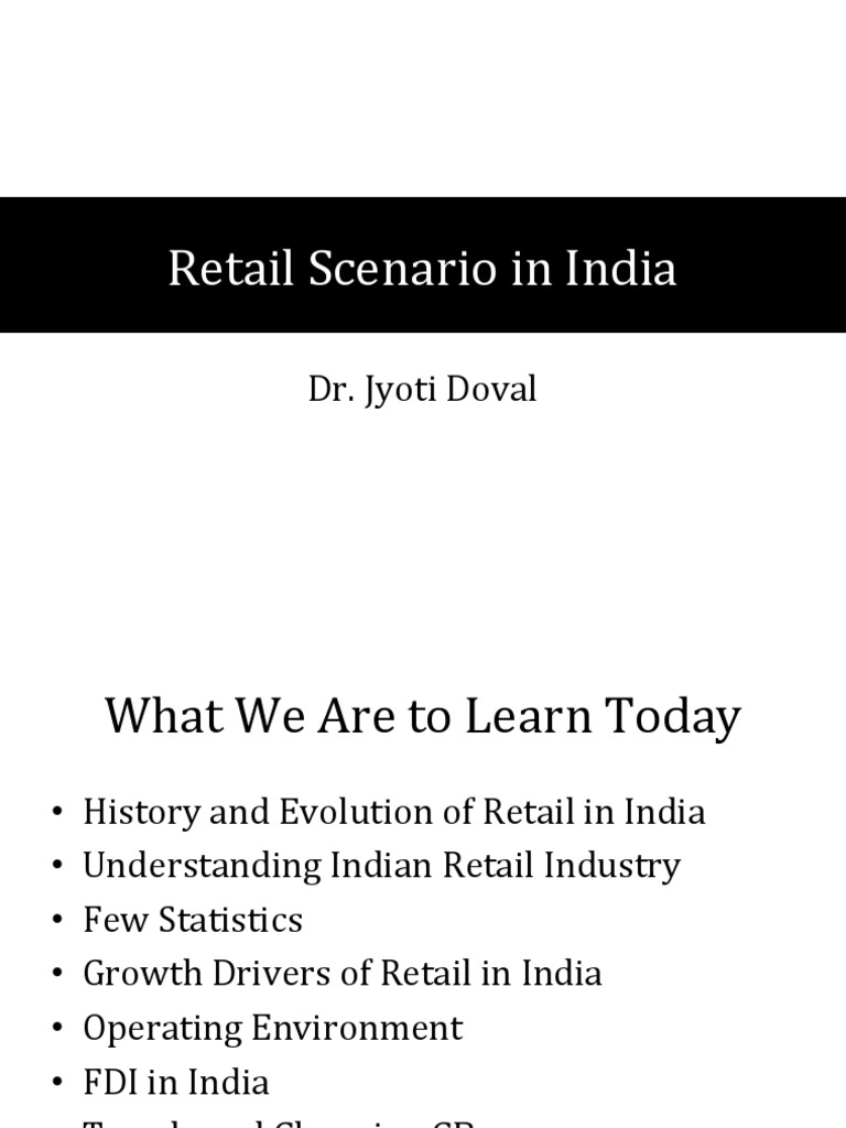 3 Retail Scenario in India | Download Free PDF | Retail | Trade