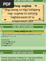 Pang Angkop Worksheet Gabay - PH | PDF