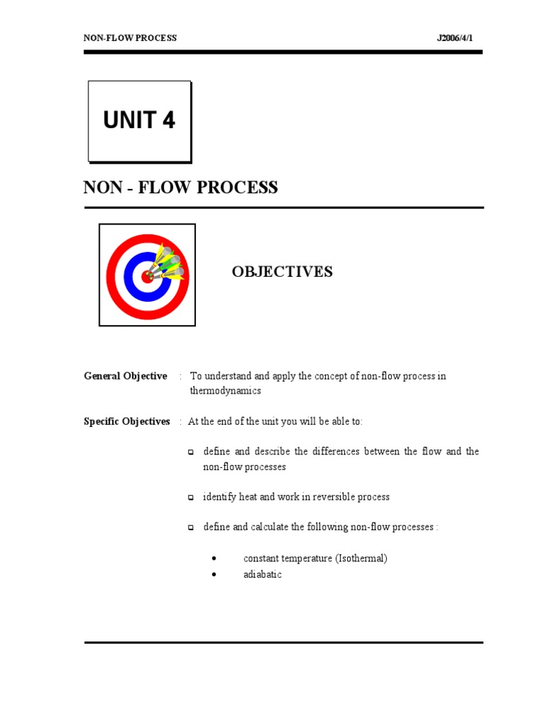 Non-Flow Processes in Thermodynamics | PDF | Heat | Gases