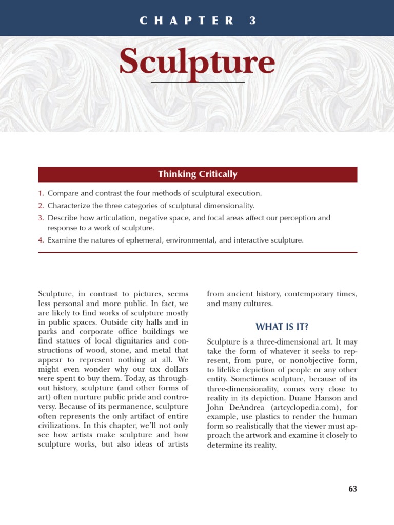 Chapter 3 Sculpture Module | PDF | Michelangelo | Sculpture