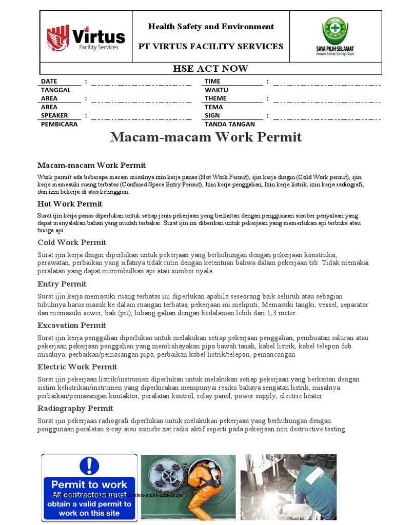 VGR 4 - Ijin Kerja - Macam-Macam Work Permit | PDF