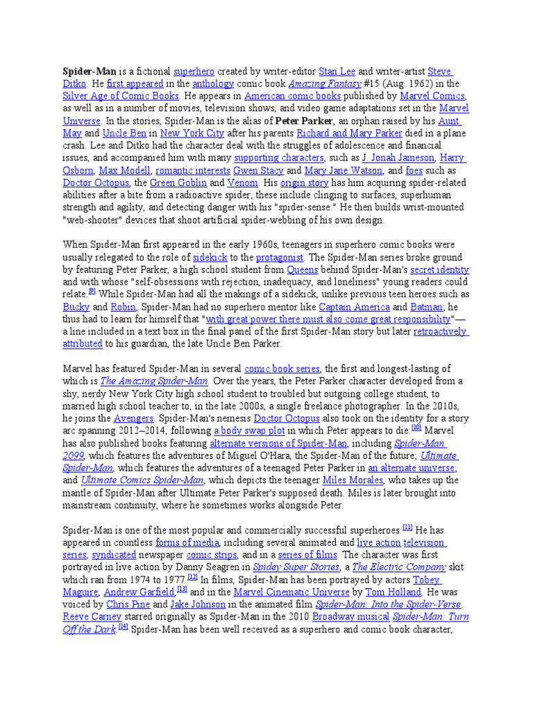 The Amazing Spider-Man: A Biography of Marvel's Iconic Web-Slinging ...