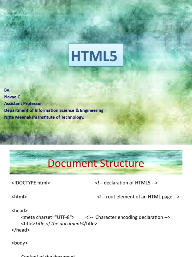 HTML5 | Download Free PDF | Hyperlink | Html Element