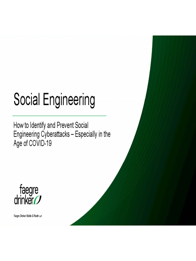 Identify & Prevent Social Engineering Attacks | PDF | Social ...