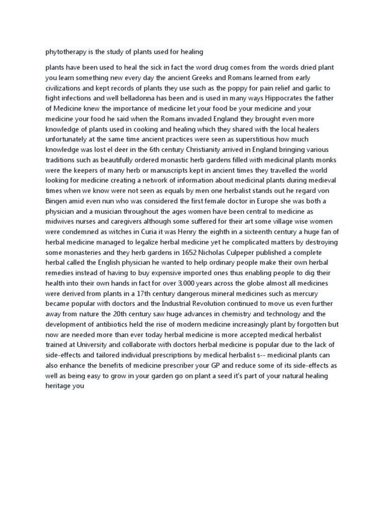 CHN Rle History of Herbal Med | PDF | Alternative Medicine | Medicine