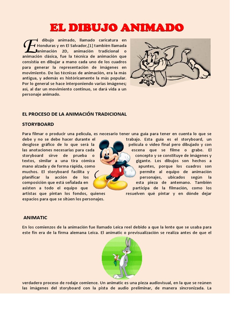 El Dibujo Animado FINAL | PDF | Dibujo | Diseño