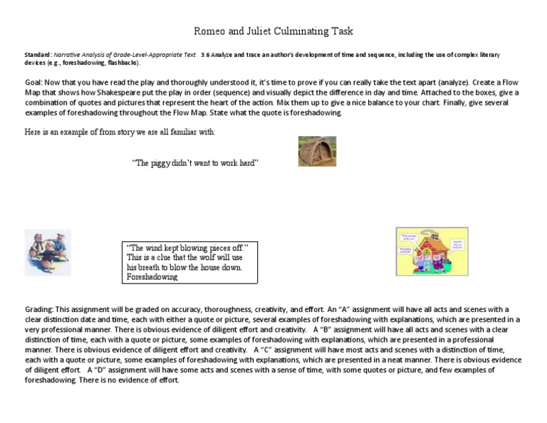Romeo and Juliet Culminating Task | PDF | Foreign Language Studies ...