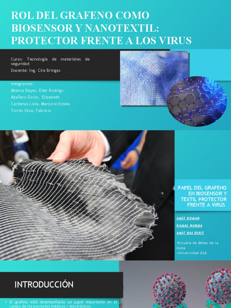 EXPOSICION 4-Papel Del Grafeno en Biosensor y Textil Protector. Final ...