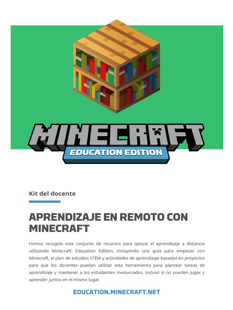 Aprendizaje en Remoto Con Minecraft Education Edition | PDF