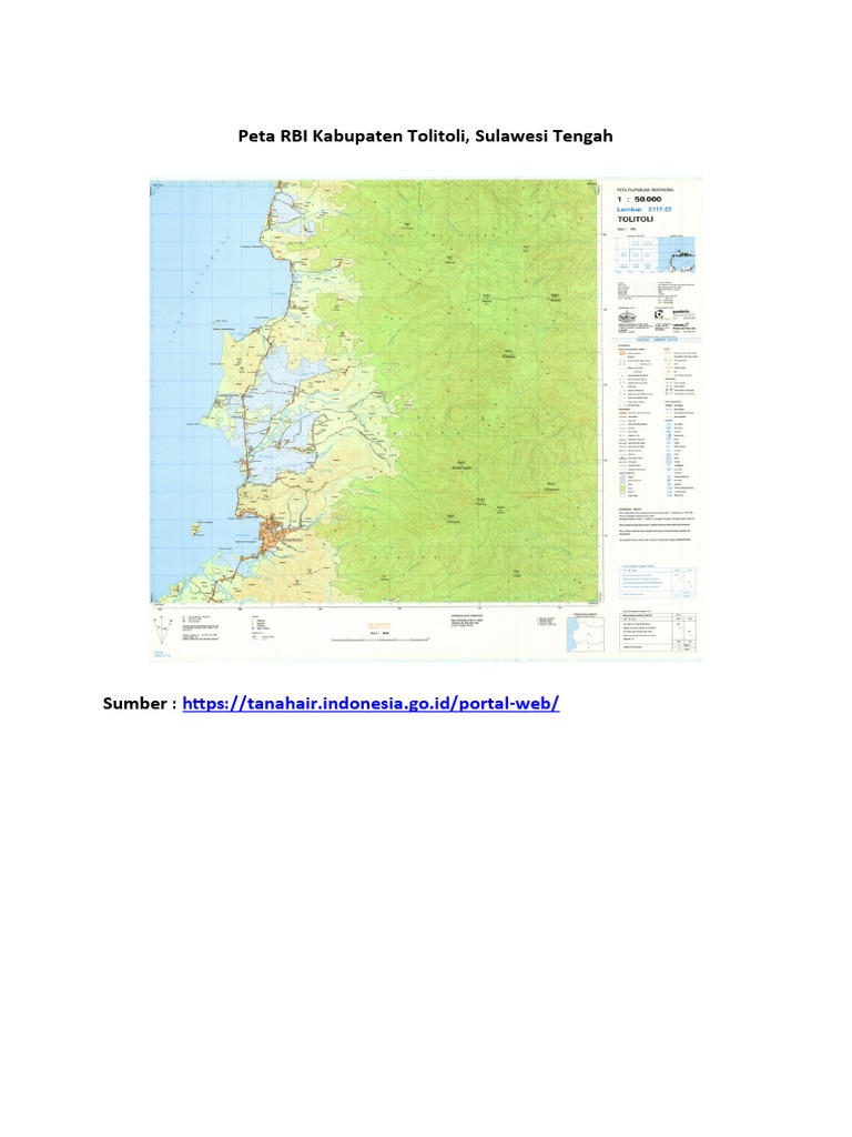Peta RBI Tolitoli | PDF