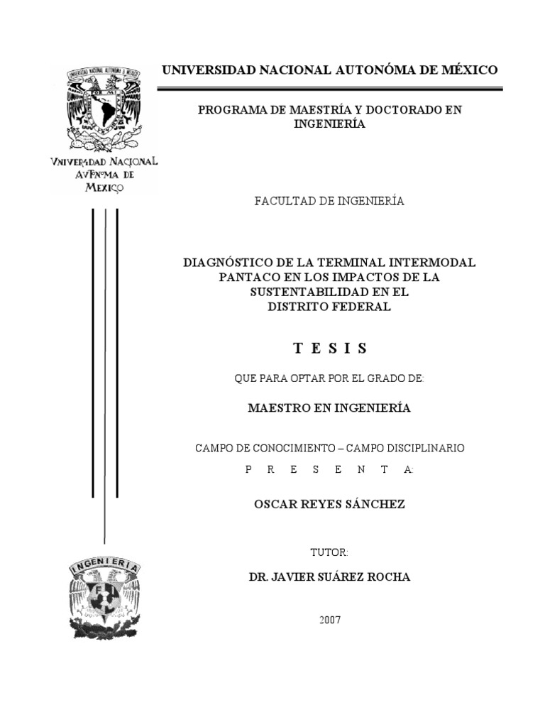 Modelo Multimodal Pantaco CDMX | PDF | Sistema de información ...