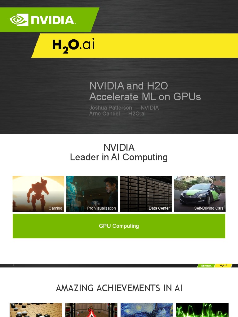 Accelerating Machine Learning On GPUs With NVIDIA and H2O.ai | PDF ...