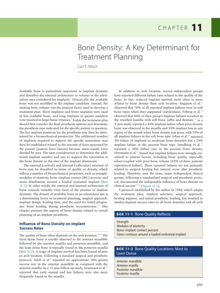 Bone Density - Misch | Download Free PDF | Dental Implant | Bone