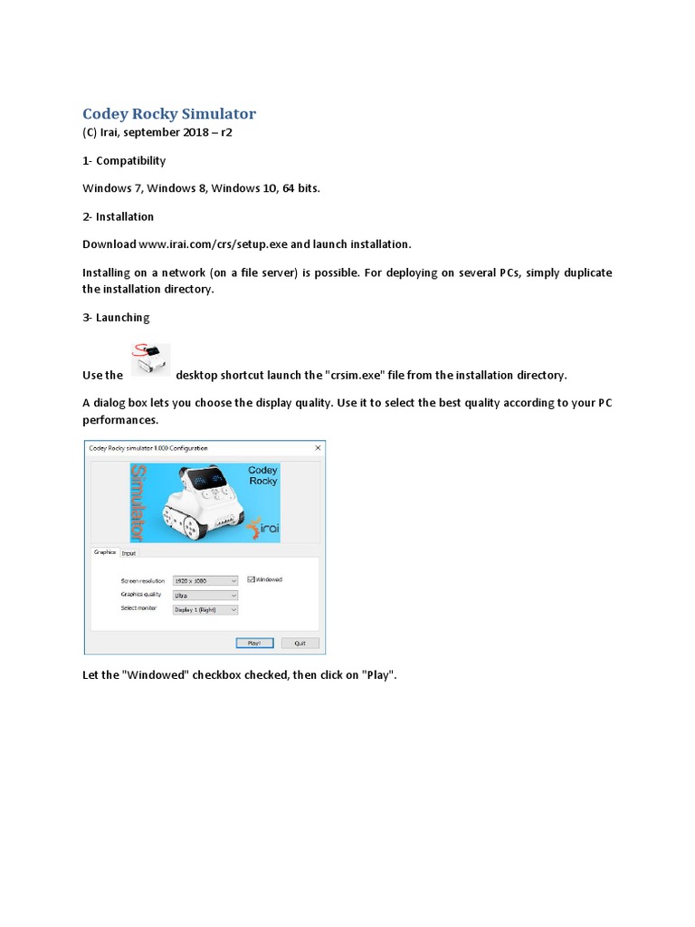 Codey Rocky Simulator | PDF