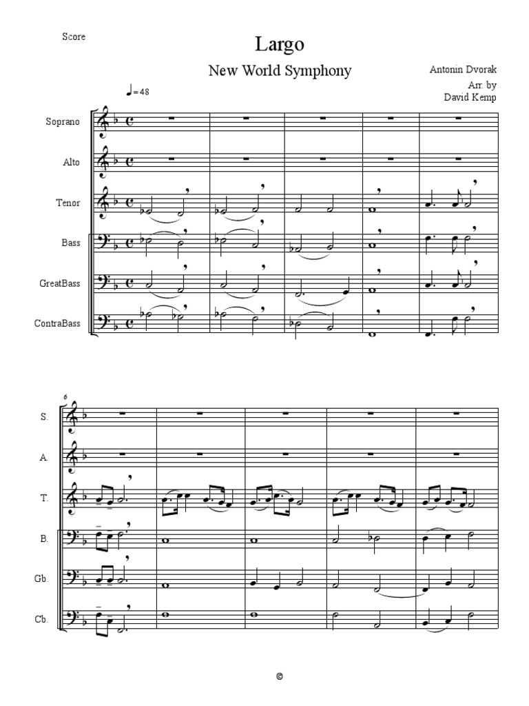 Largo - New World Symphony | PDF | Divertissement (Général)