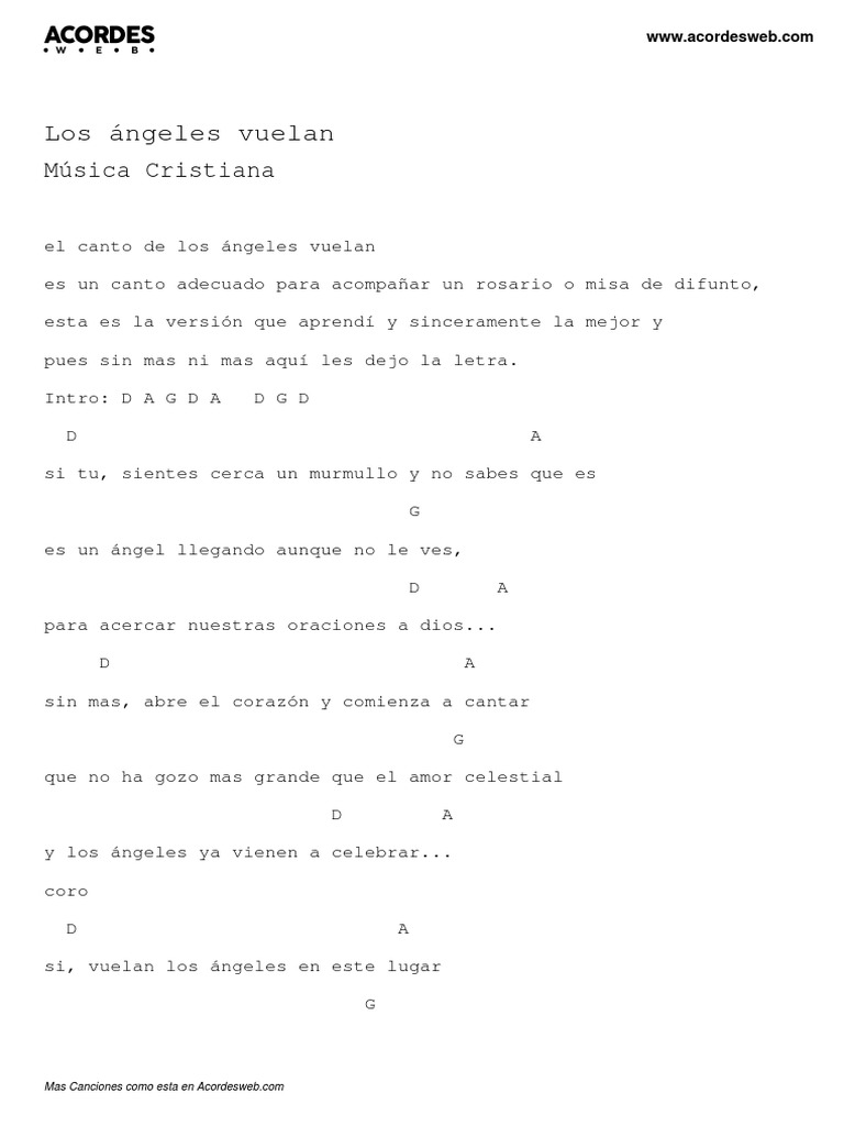 Acordes de "Los Ángeles Vuelan" | PDF