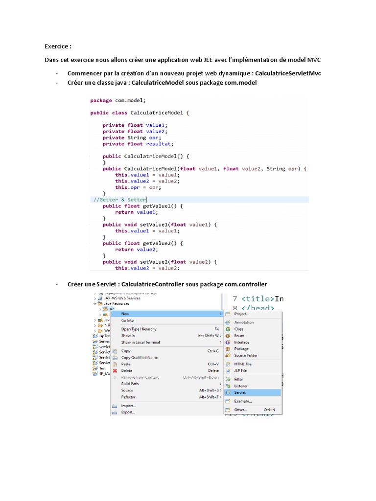 Exercice Servlet JSP MVC | PDF