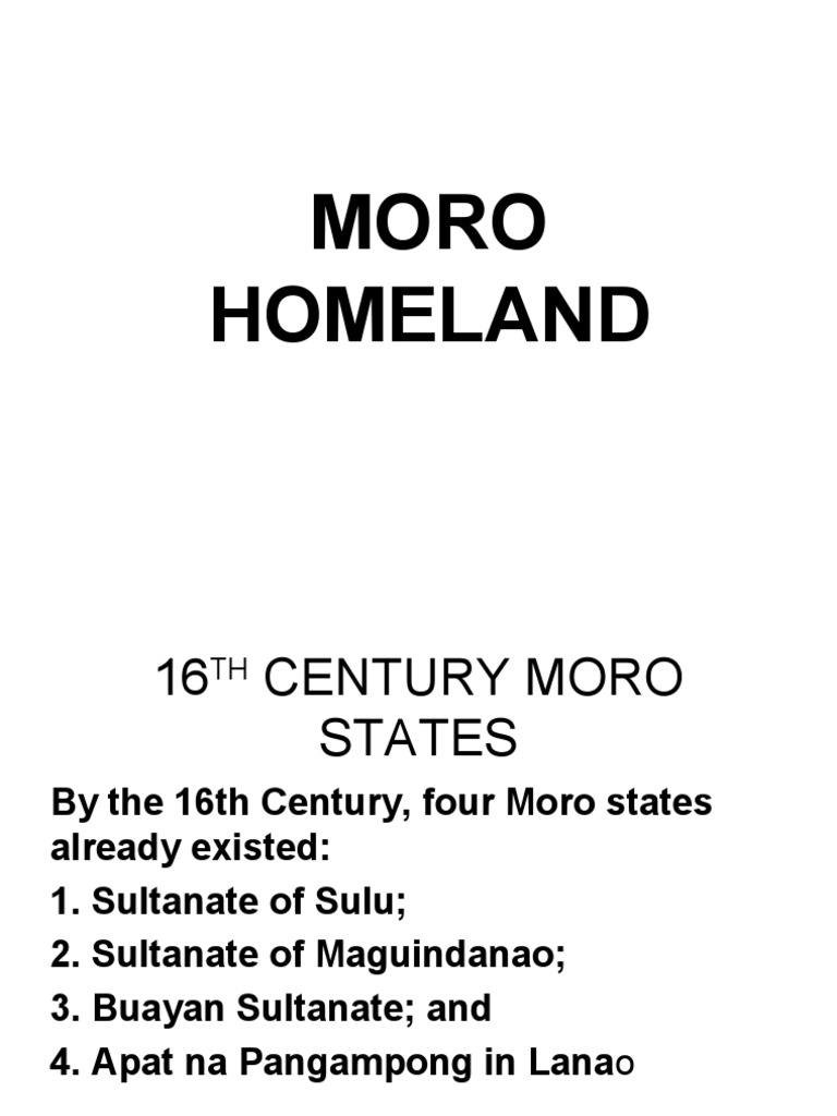 Moro History of Struggle | PDF | International Relations | Philippines