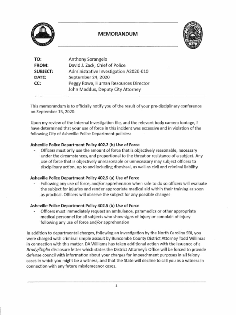 Sorangelo Termination Letter | PDF