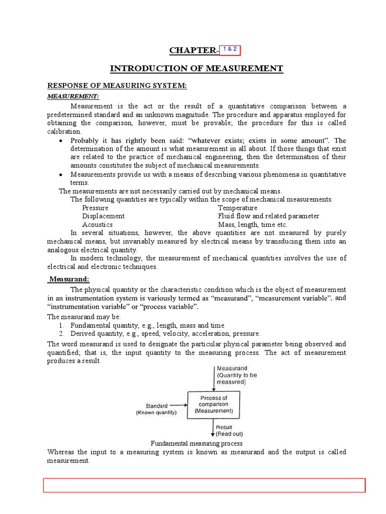 An Introduction to Measurement Systems, Standards, and Fundamental SI ...